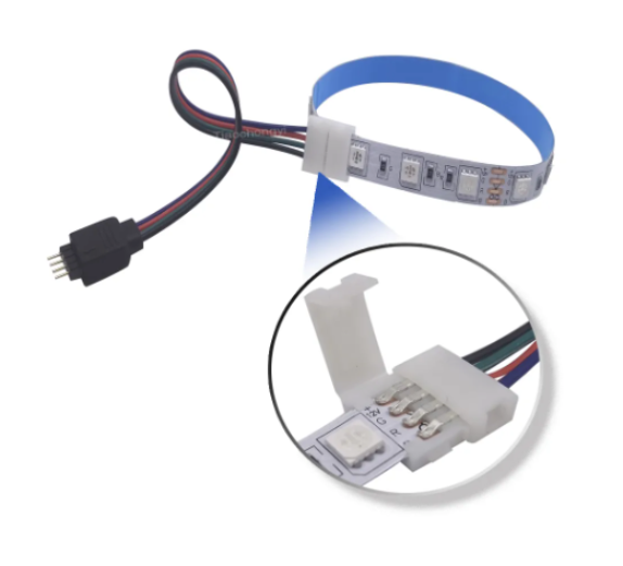 Conector cinta led RGB 10mm - DistritoEléctrico – DistritoEléctrico