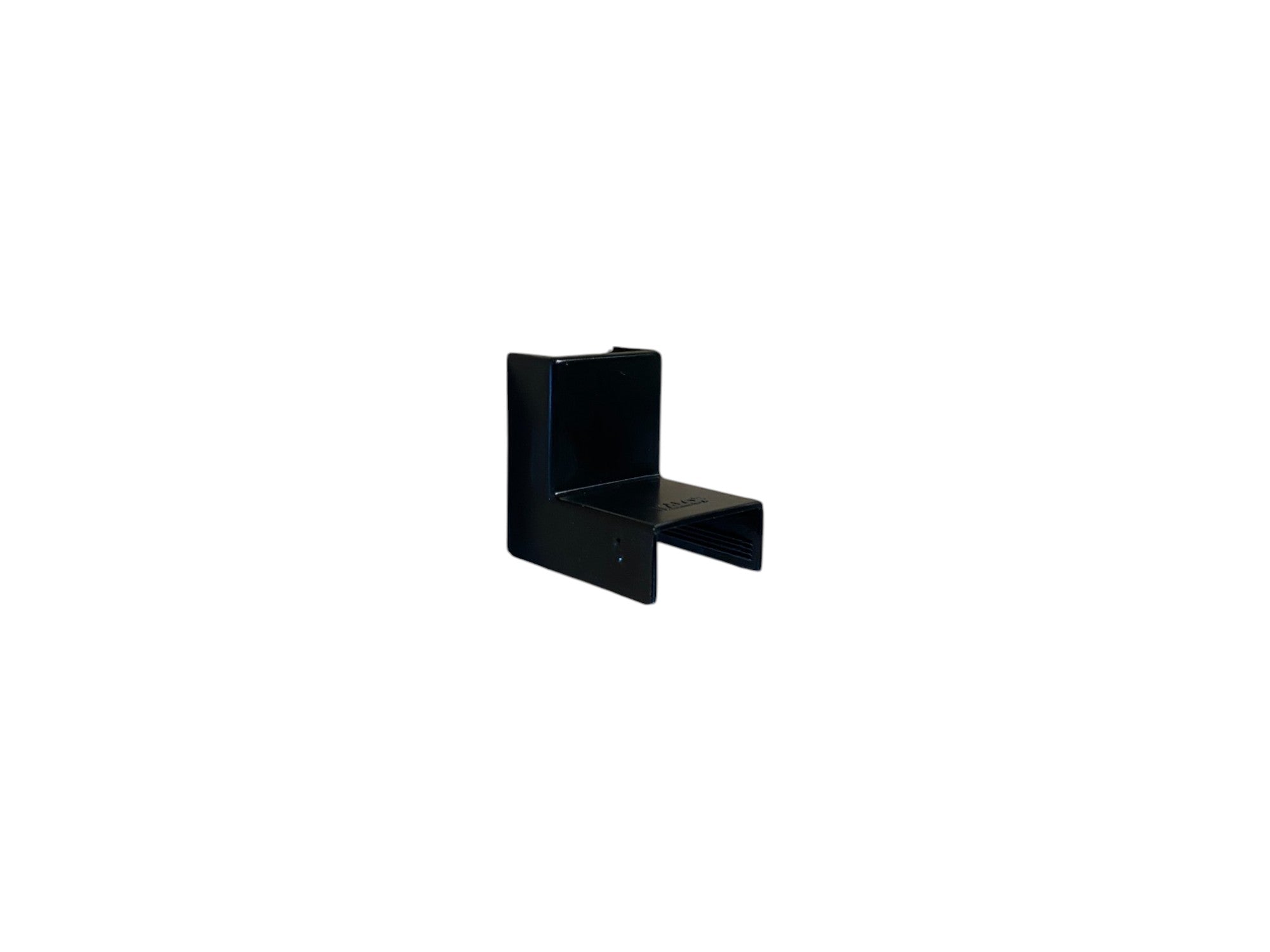 Curva interna canaleta eléctrica 20x10mm color negro ...