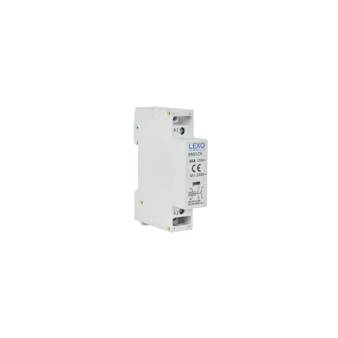 Contactor modular para riel din 35mm 20A 2NO IP20 230V ...